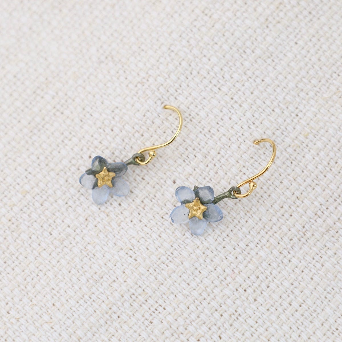 Forget Me Not Flower Dangle Earrings Dandelion Jewelry