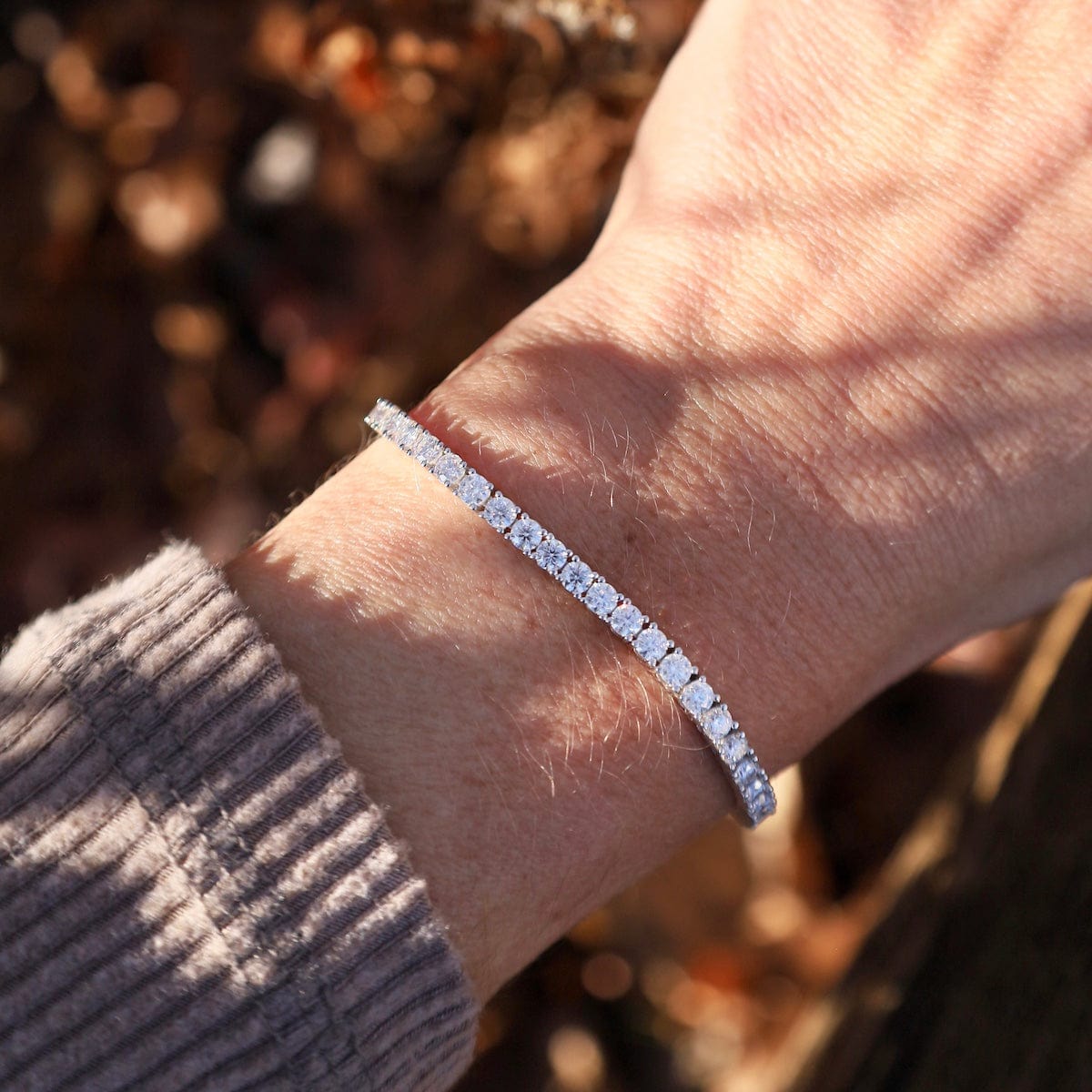Moissanite tennis bracelet mens store