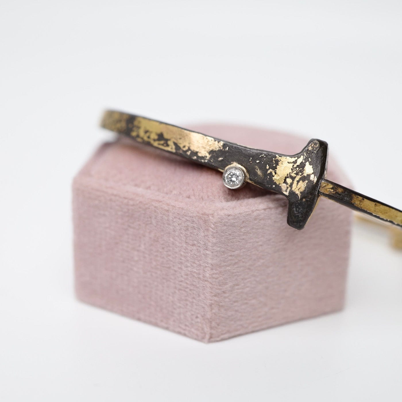 Edge Diamond 22k Gold Dust Pat Flynn Iron Nail Bracelet – Dandelion Jewelry