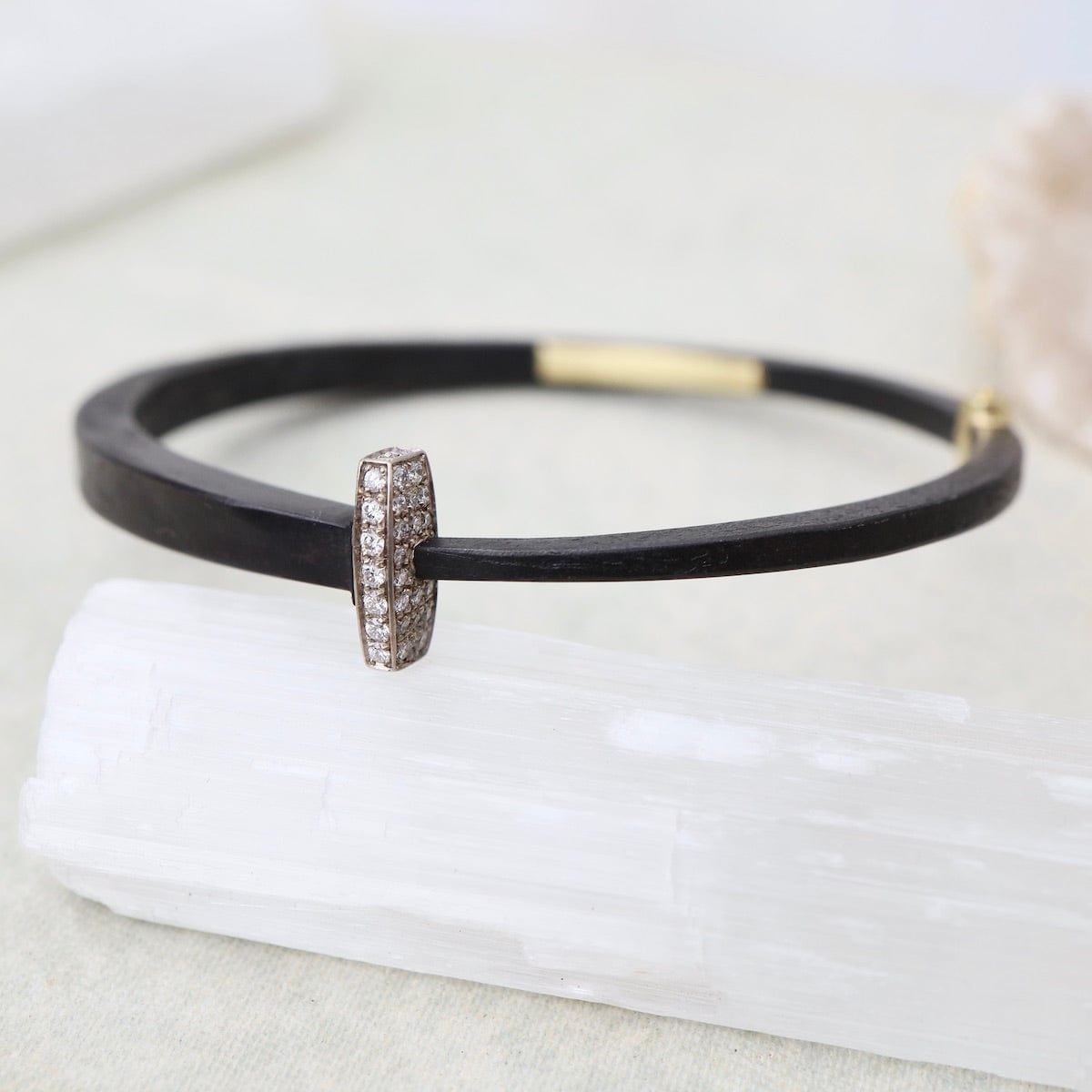 Pat Flynn Iron Nail Bracelet ~ Pave Diamond Nail Head – Dandelion Jewelry