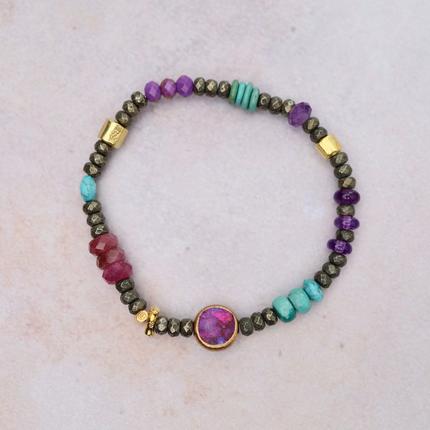 Matilda Gold Turquoise Bracelet – Dandelion Jewelry