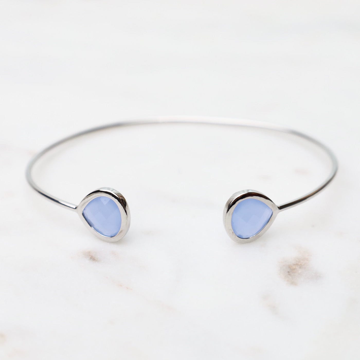 Sterling Silver Light Royal Blue Double Crystal Bracelet – Dandelion ...