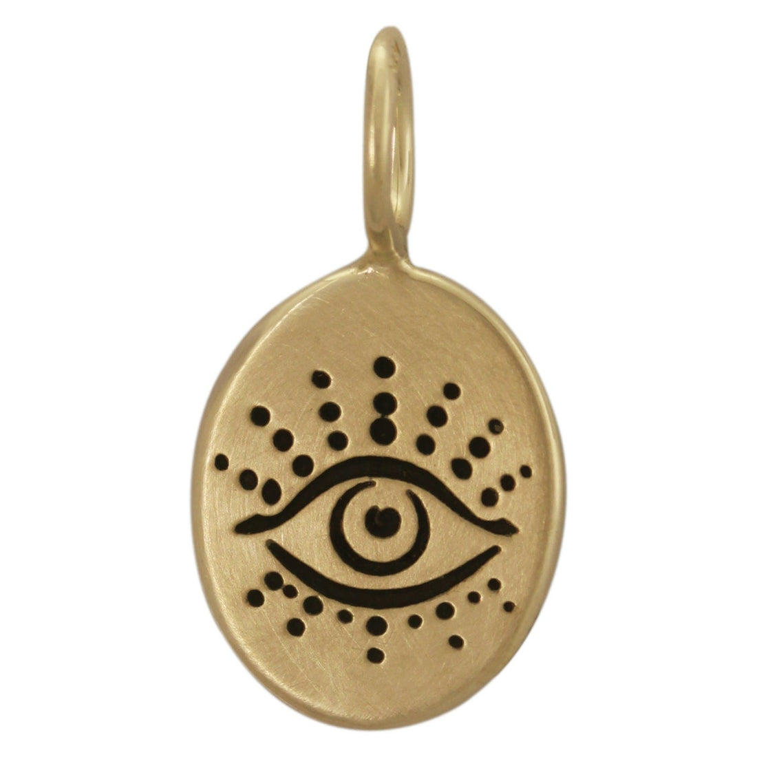 Evil Eye Oval Charm – Dandelion Jewelry