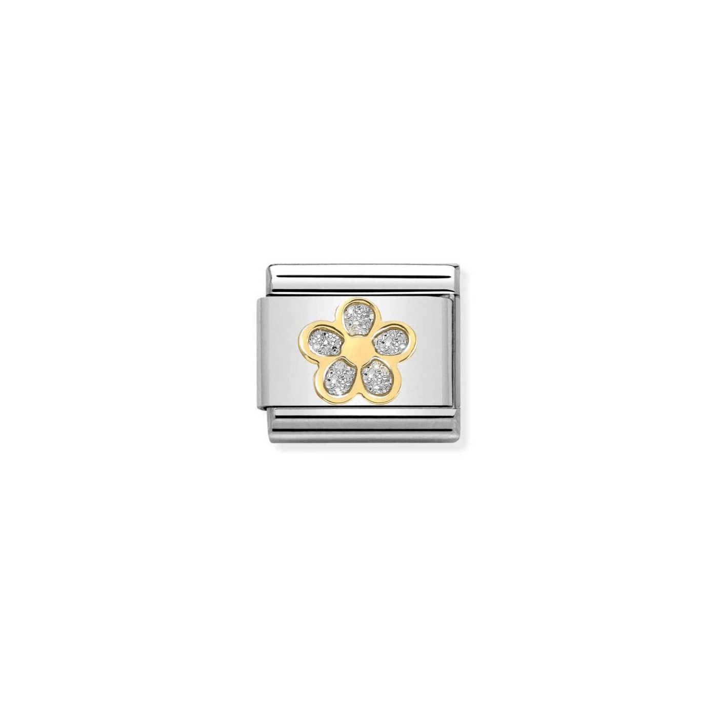 Classic Glitter Enamel Flower Composable Link – Dandelion Jewelry