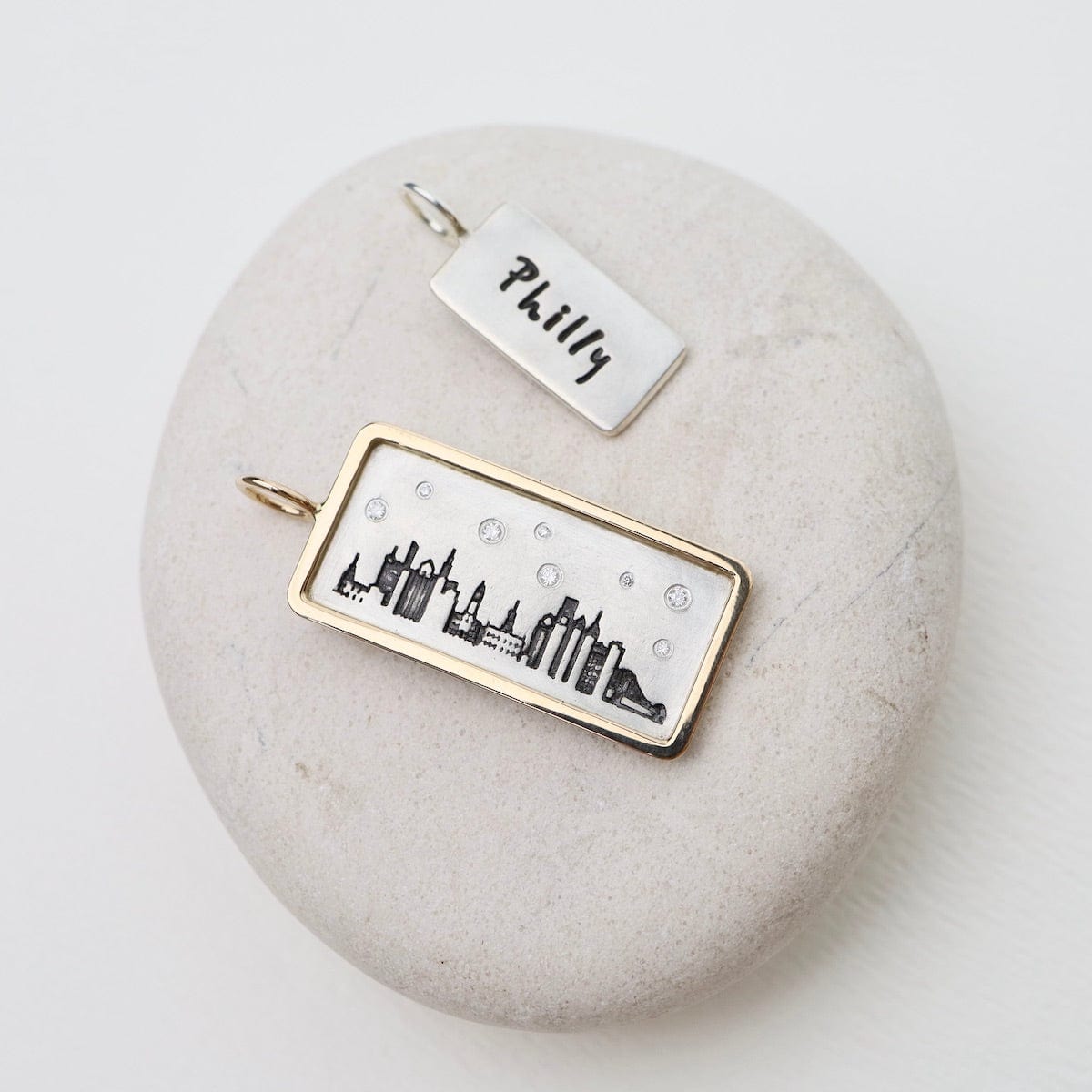 Mini "Philly" ID Tag Charm – Dandelion Jewelry
