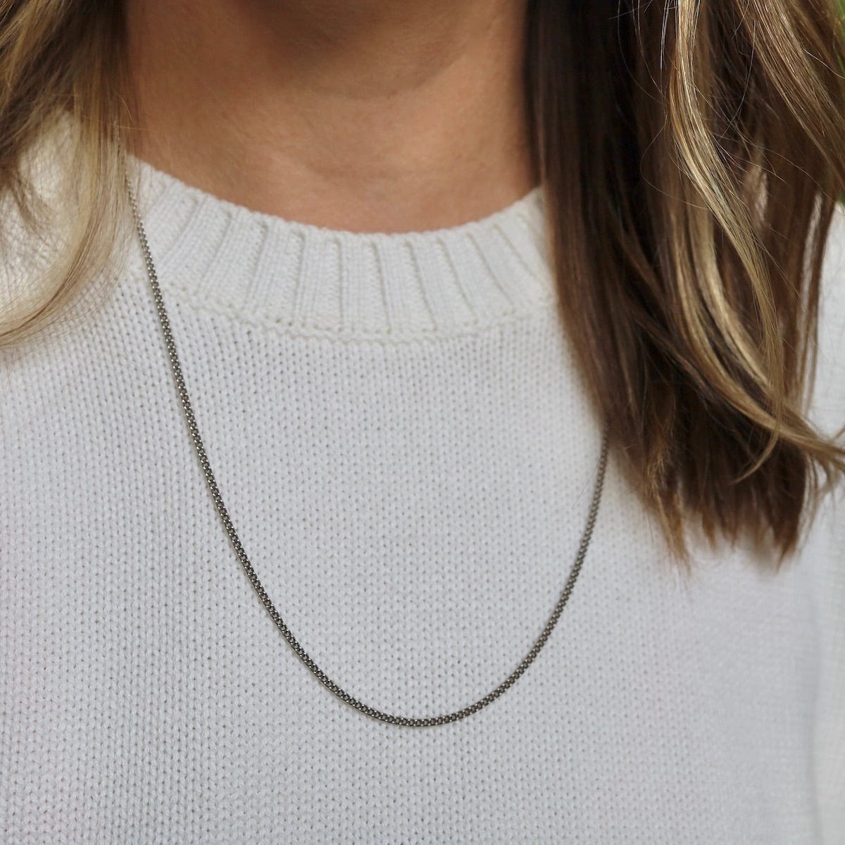 24" Medium Curb Chain – Dandelion Jewelry
