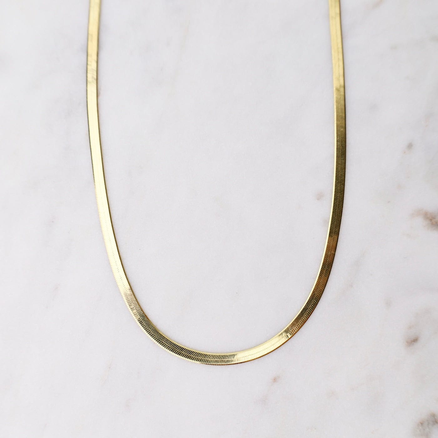 Gold plated herringbone chain store