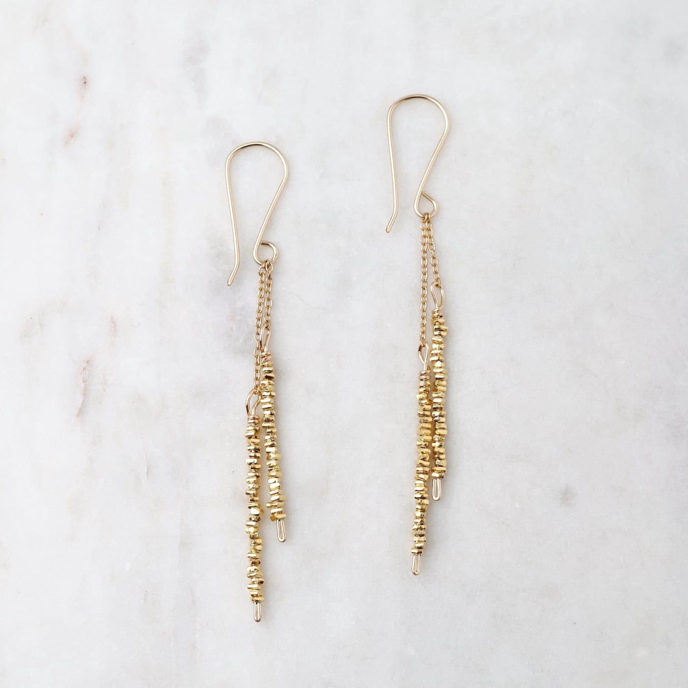 Gold Vermeil Dangling Sticks Earring – Dandelion Jewelry