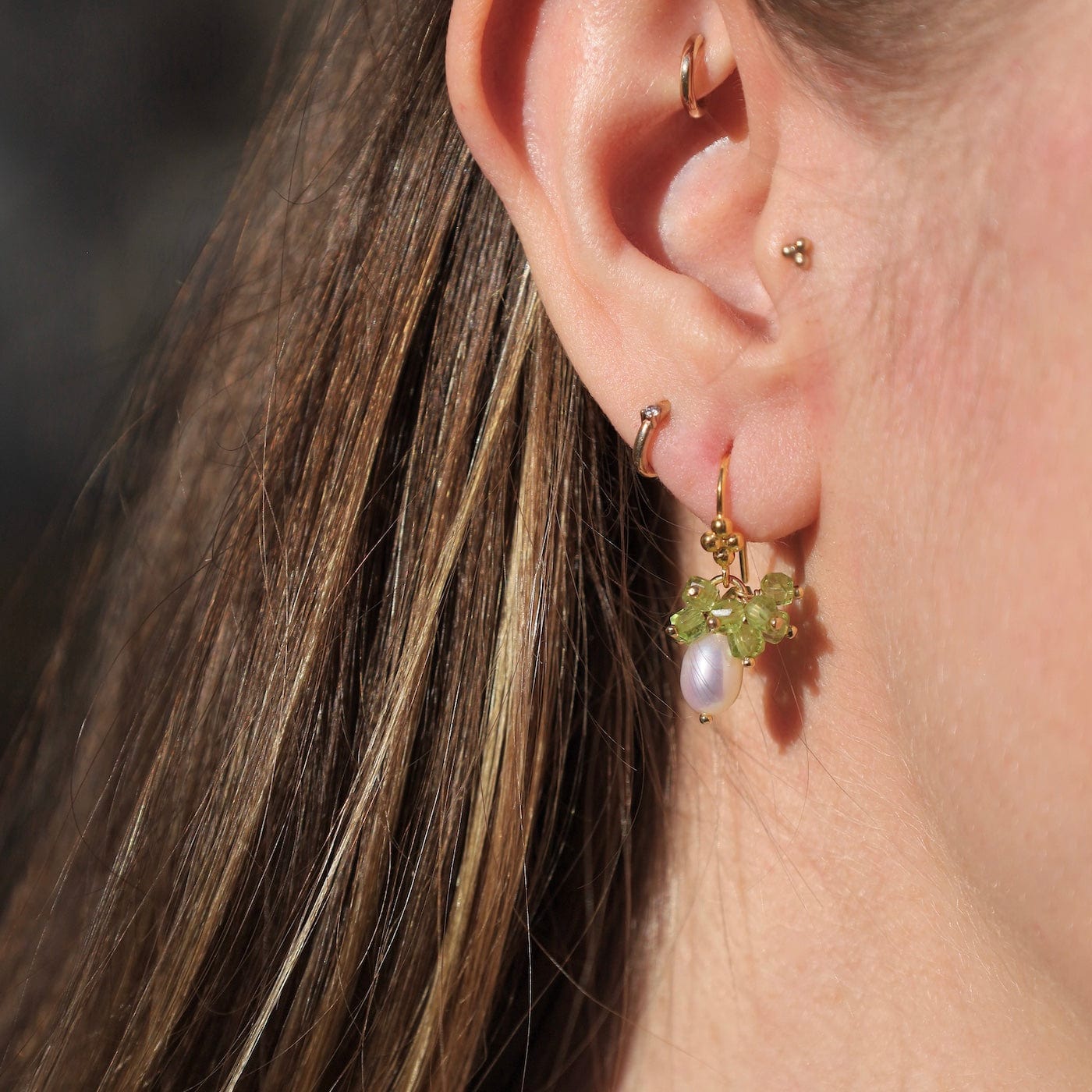 Firework Earrings Peridot – Dandelion Jewelry