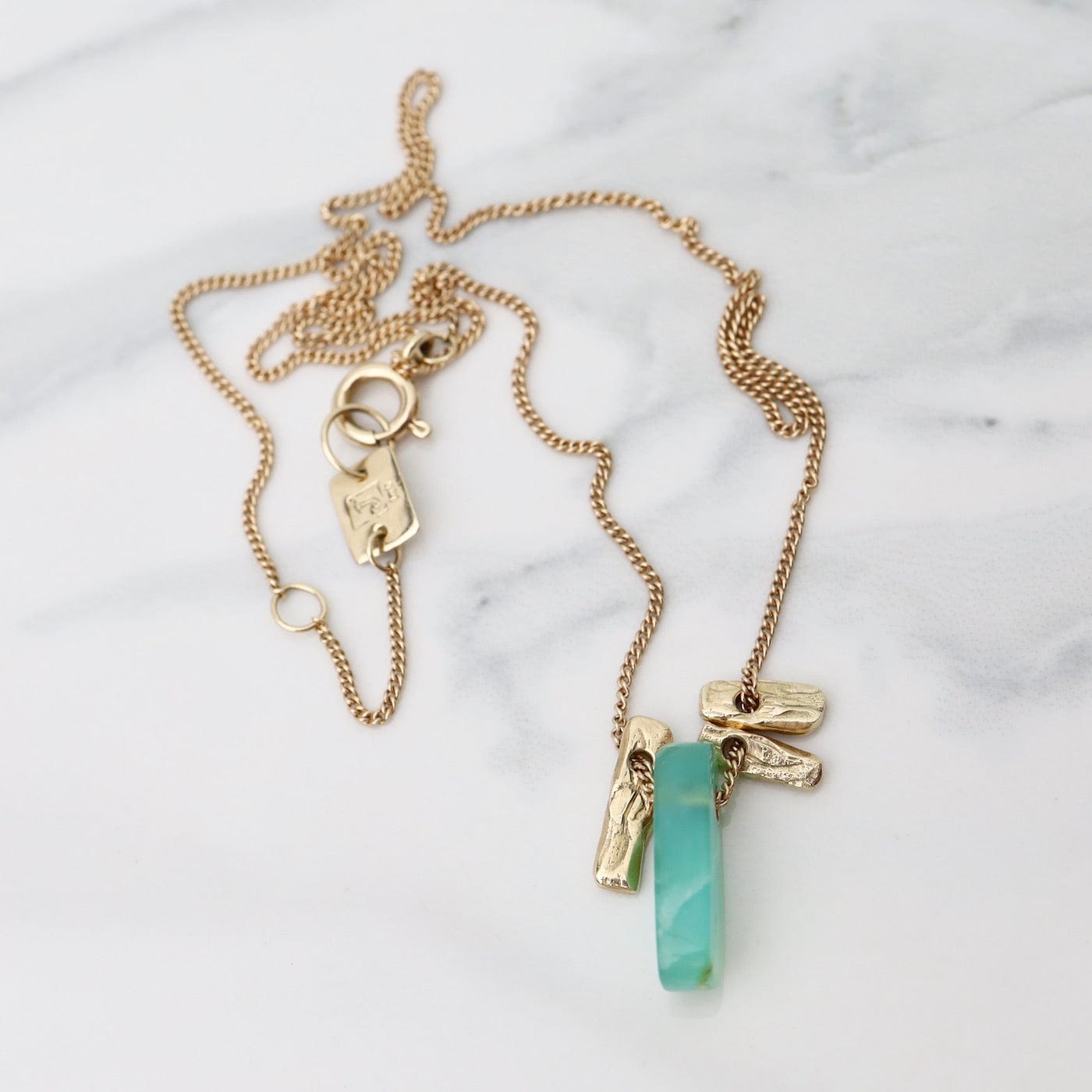 Jamie Joseph Peruvian Opal Slice Necklace – Dandelion Jewelry