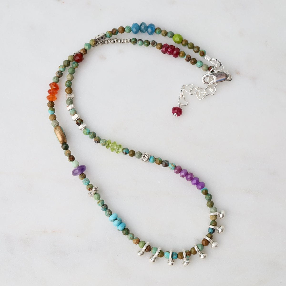 8 Raindrop Turquoise Round Necklace – Dandelion Jewelry