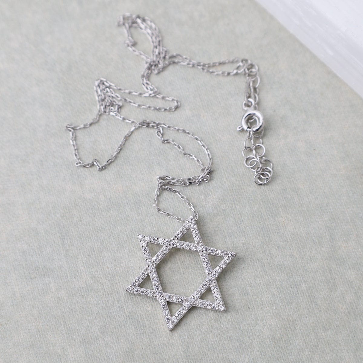 Bold Star of David CZ Necklace – Dandelion Jewelry