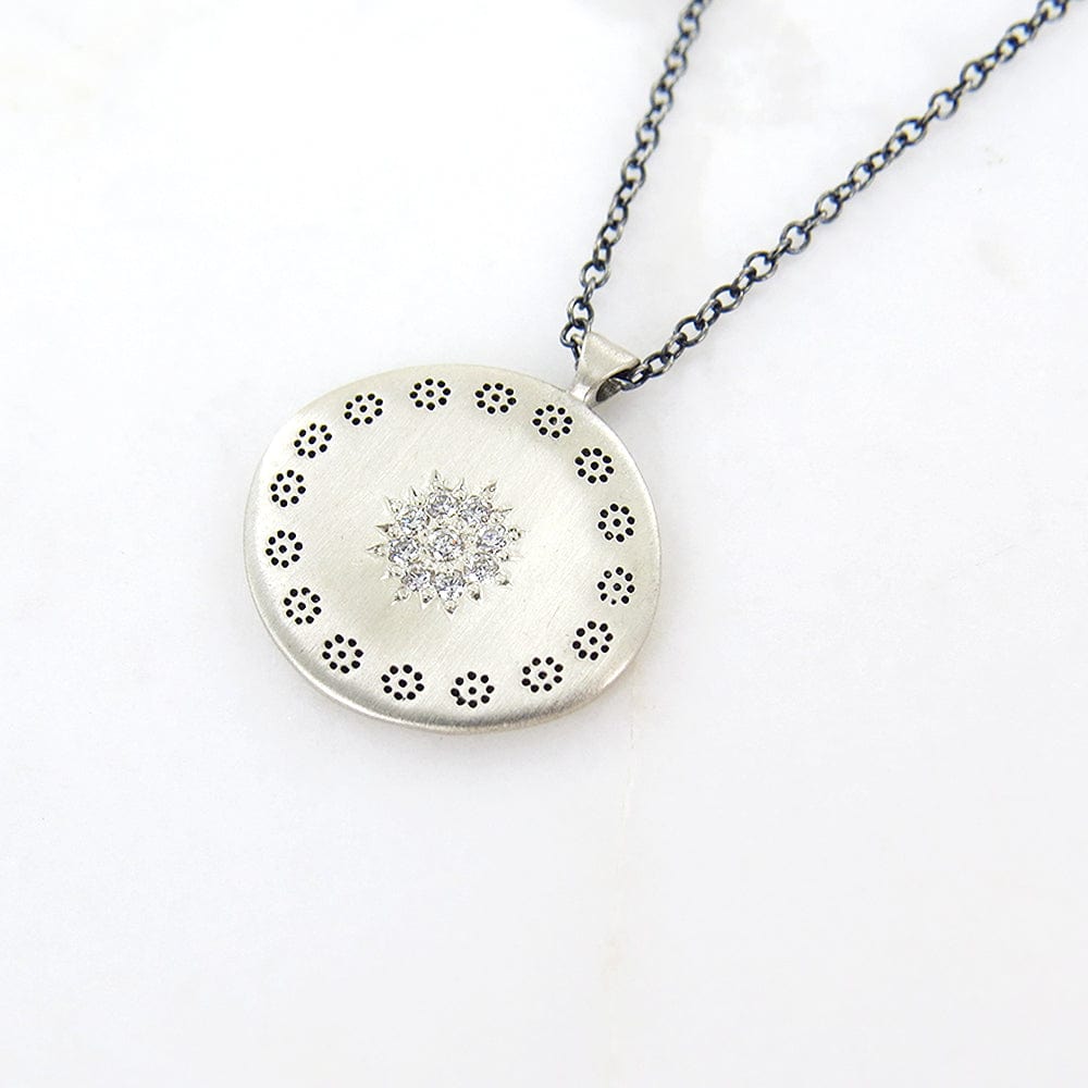 Large Cluster Pendant in Diamond – Dandelion Jewelry