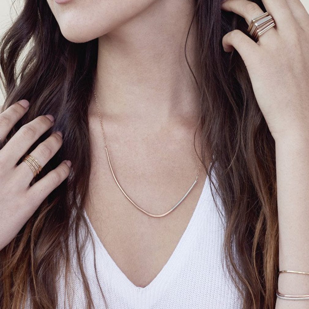 Silver & Gold Inflecto Necklace – Dandelion Jewelry