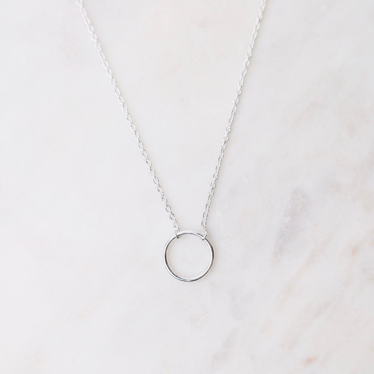 Small Circle Necklace - Sterling Silver – Dandelion Jewelry