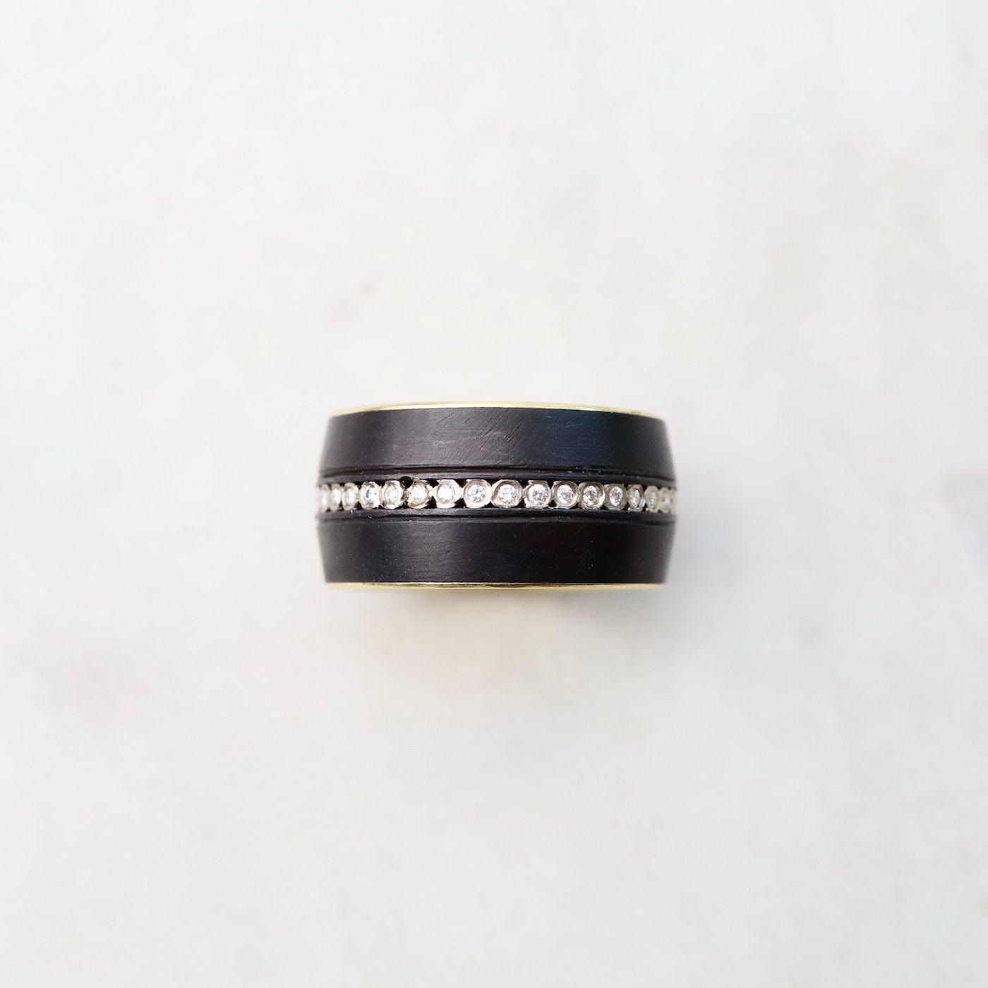 Pat Flynn Iron Diamond Stripe Ring – Dandelion Jewelry